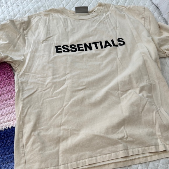 Essentials | Tops | Essentials Cream Short Sleeve Tee | Poshmark